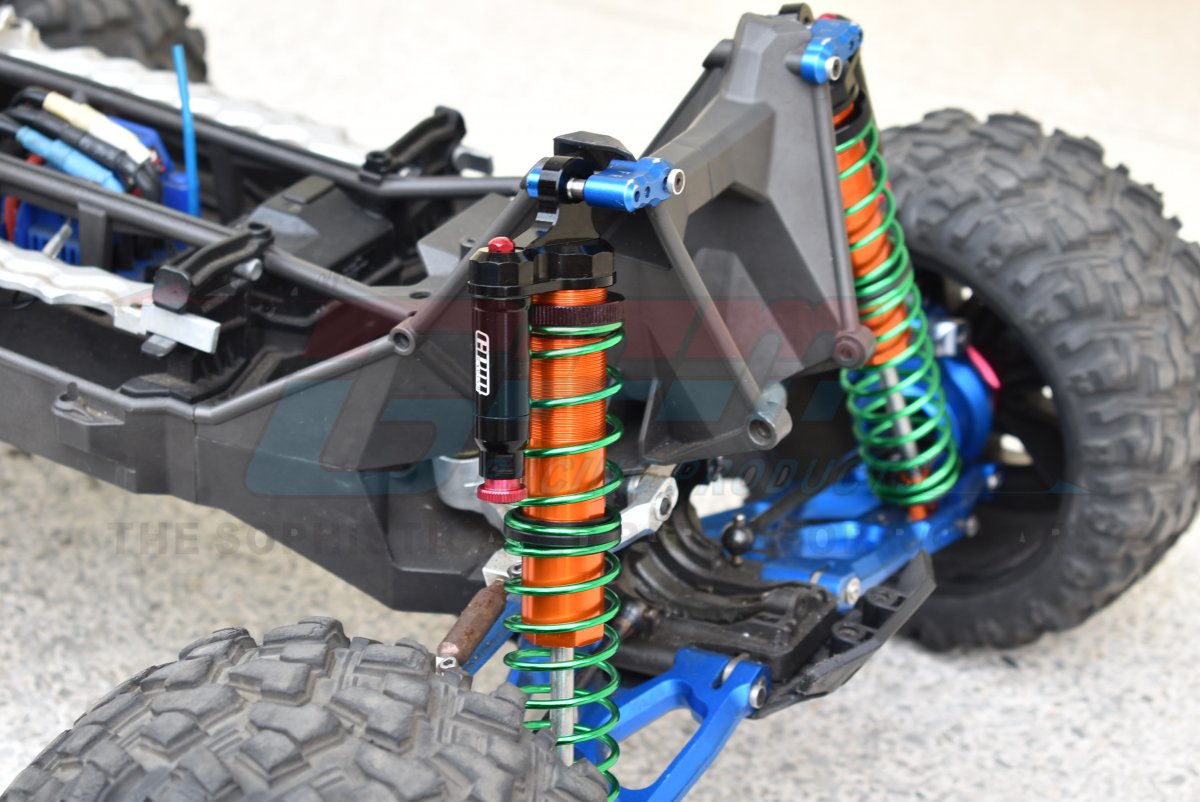 TRAXXAS X MAXX 1/5 XRT VXL 8S ALLOY L SHAPE / PIGGYBACK SHOCK CAPS ...