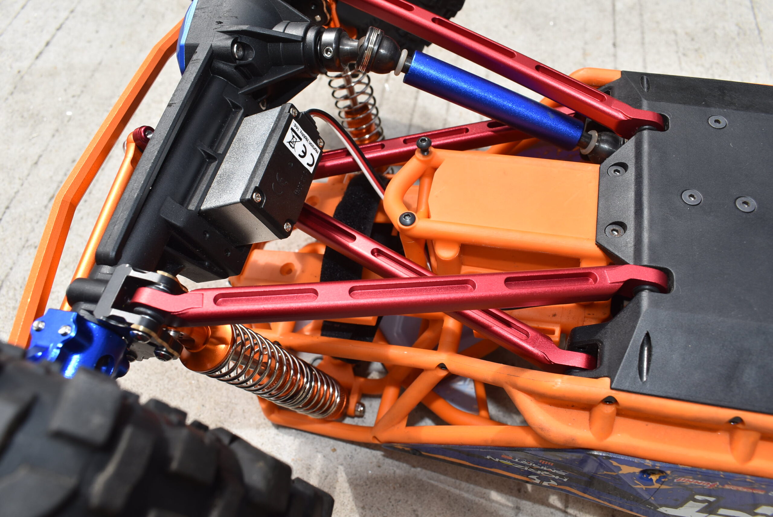 GPM RACING ALUMINUM FRONT UPPER & LOWER CHASSIS LINKS (4) AXIAL RBX10 ...