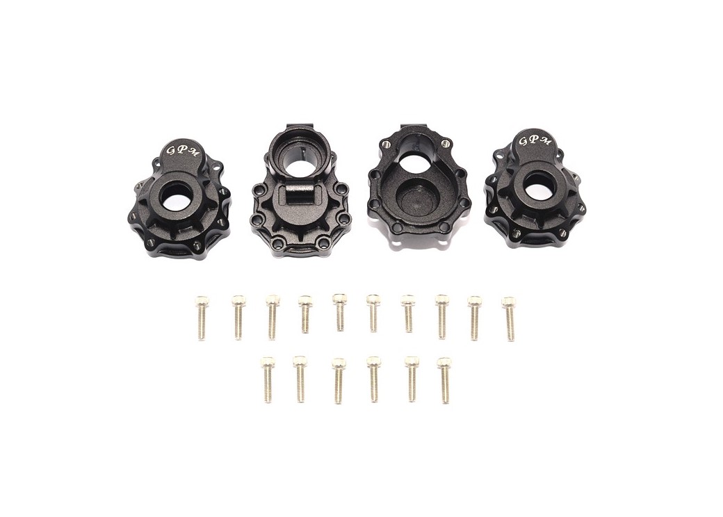 GPM RACING ALUMINUM ADJUSTABLE FRONT C HUB + FRONT KNUCKLE ARMS -5PC ...