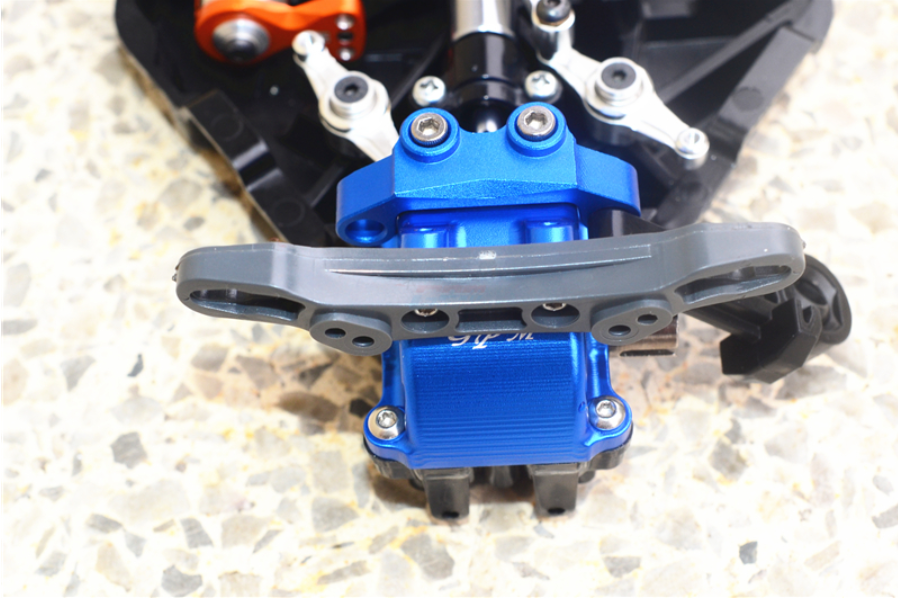 GPM RACING ALUMINUM FRONT / REAR GEARBOX COVER + UPPER ARM STABILIZER ...