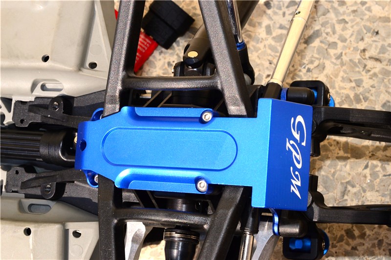 GPM RACING ALUMINIUM REAR SKID PLATE TRX5337 TRAXXAS UPGRADE PARTS - Rc ...
