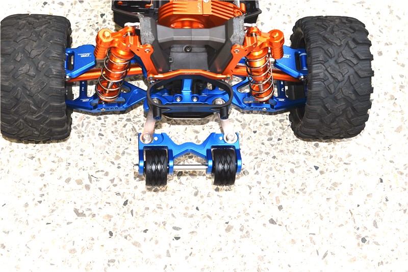 TRAXXAS MAXX 4S WIDEMAXX 1/10 CNC ALLOY ADJUSTABLE WHEELIE BAR GPM ...