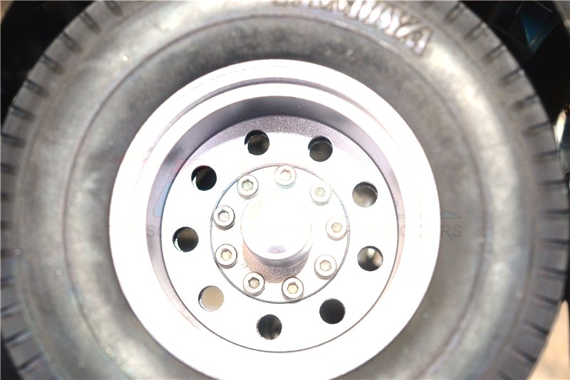 TAMIYA GRAND HAULER / SCANIA R620 TRUCK 1/14 CNC ALLOY REAR WHEELS 9 ...