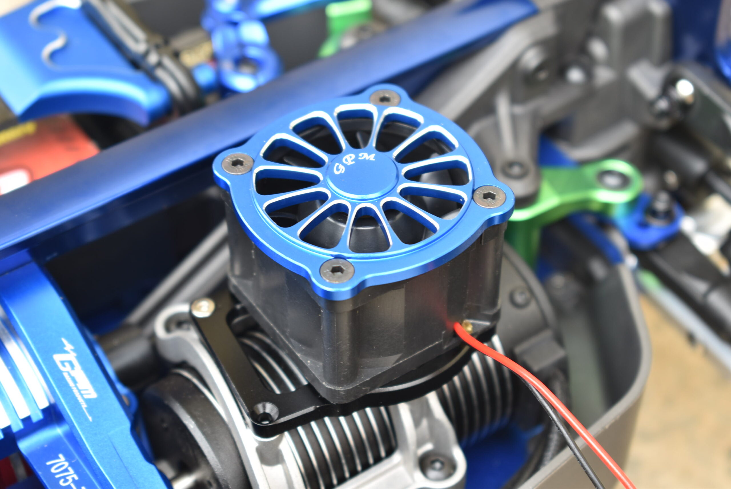 TRAXXAS SLEDGE 6S ALOY MOTOR HEATSINK WITH COOLING FAN GPM RACING ...