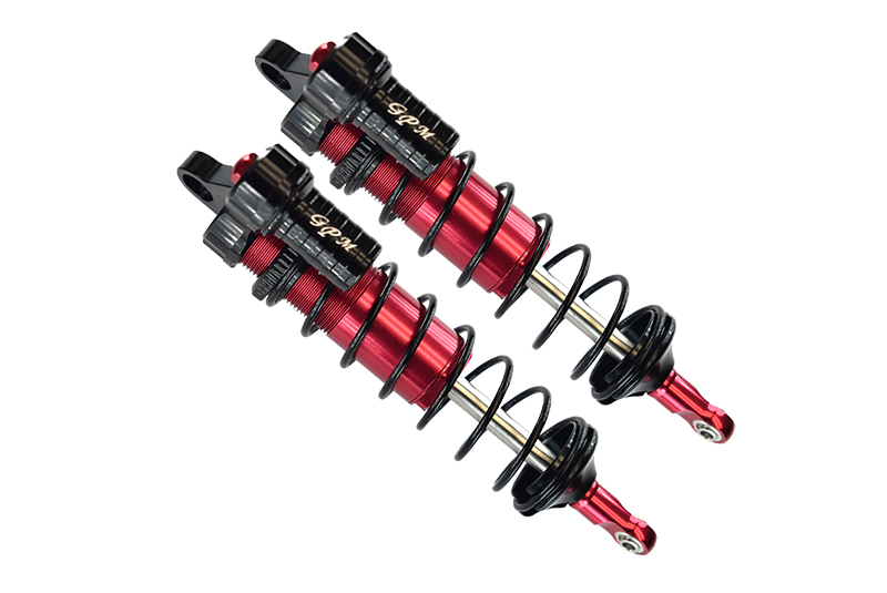 GPM RACING ALUMINUM TICKHENED FRONT PIGGY BACK L SHAPE SHOCKS 128MM ...