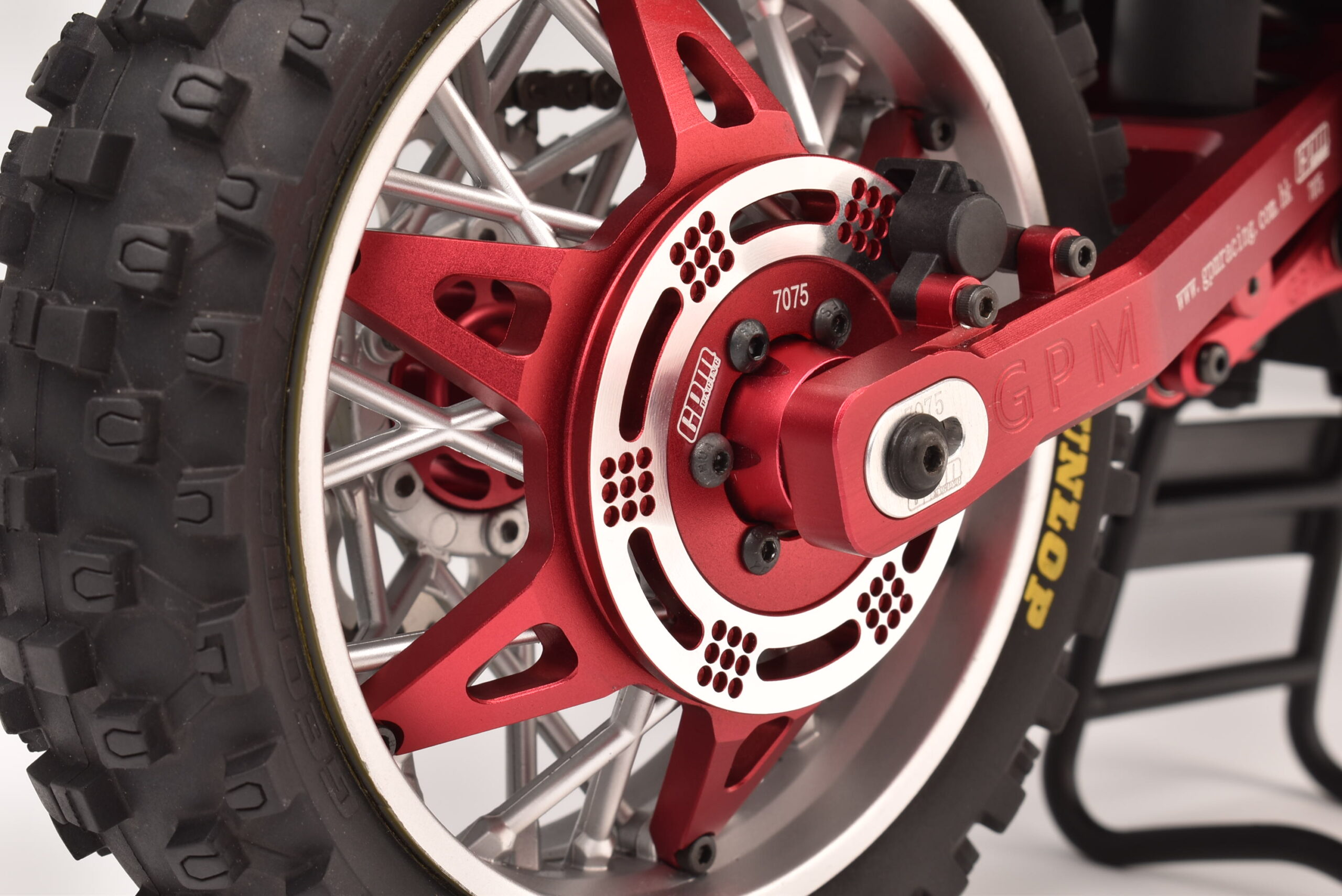 LOSI PROMOTO MX MOTORCYCLE 1/4 ALLOY 7075 REAR WHEEL REINFORCING PLATE ...