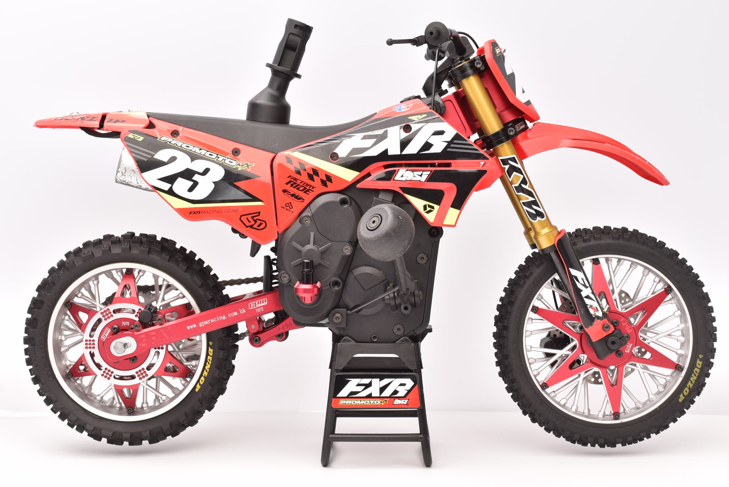 LOSI PROMOTO MX MOTORCYCLE 1/4 ALLOY 7075 REAR WHEEL REINFORCING PLATE ...